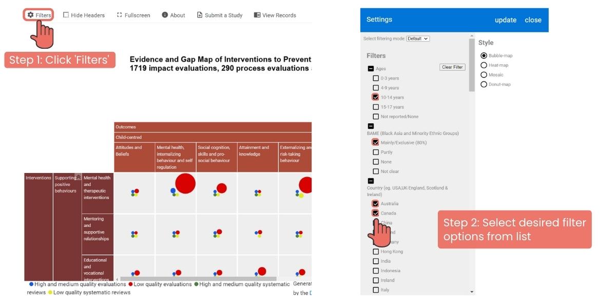How to use our Programmes Evidence and Gap Map | Youth Endowment Fund